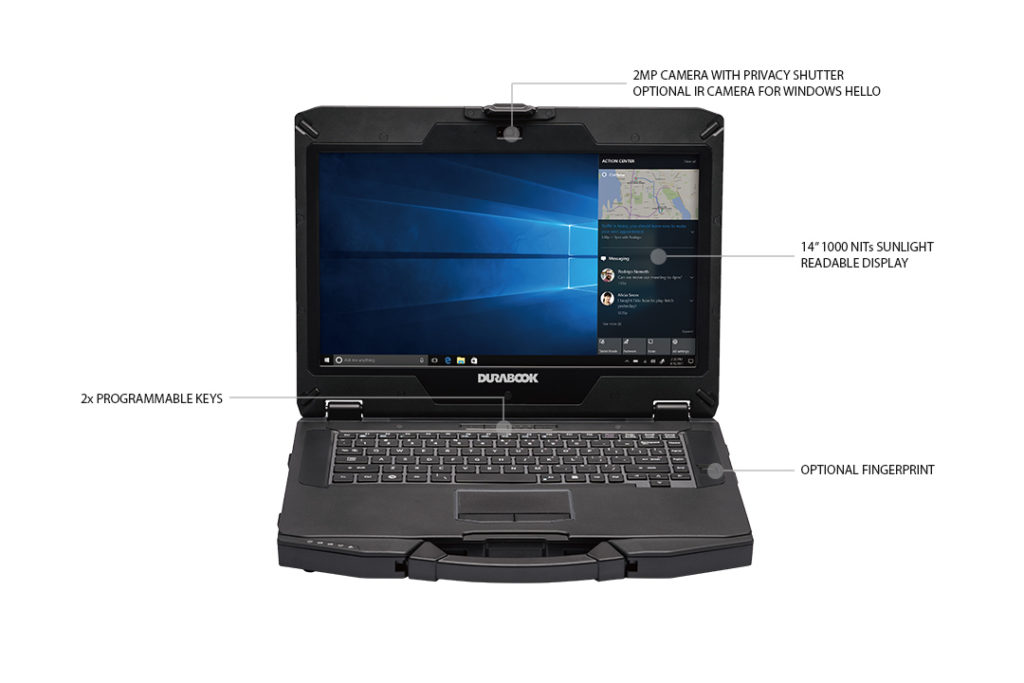 S14I Semi-Rugged Laptop | 11th Gen Intel® CPUs - DURABOOK