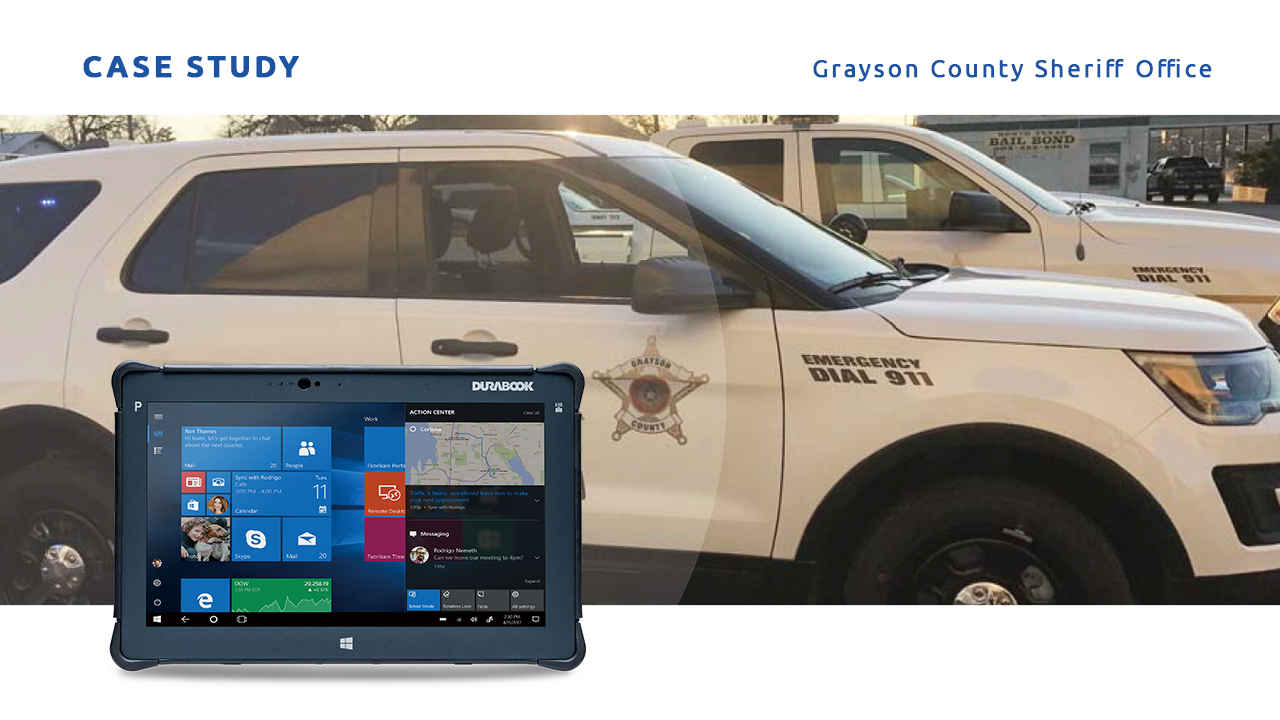 Grayson County Sheriff Office Depends on Durabook R11 Tablet