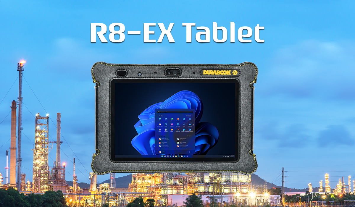 R8-EX Rugged Tablet - ATEX Certified Fully Rugged Tablet - Durabook
