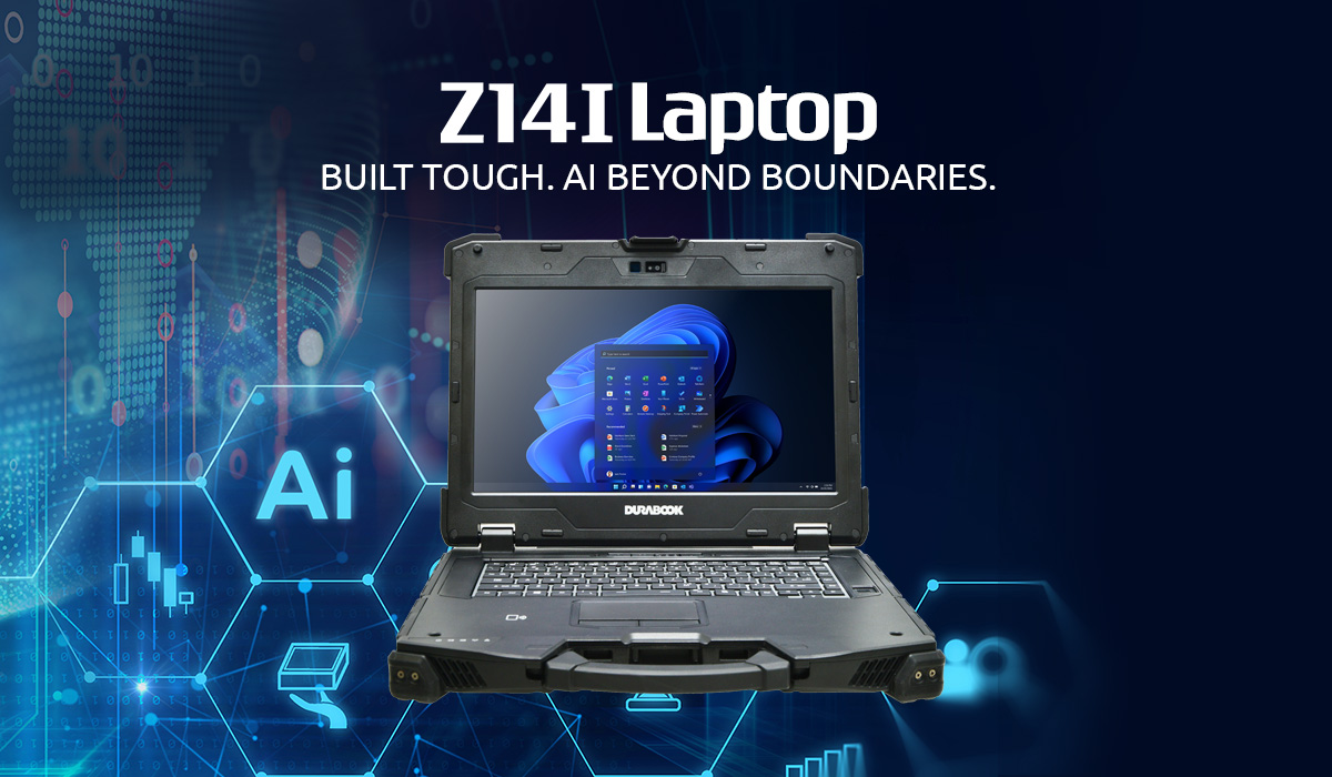 Z14I Fully Rugged Laptop | AI PC - DURABOOK